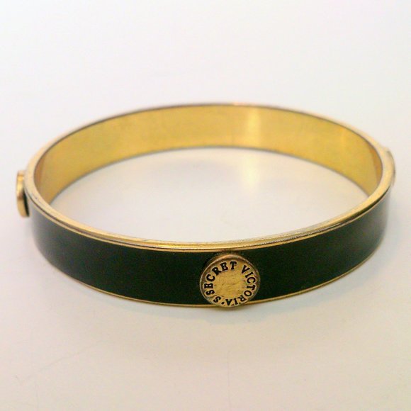 Victoria's Secret | Jewelry | Victorias Secret Black Enamel And Gold ...